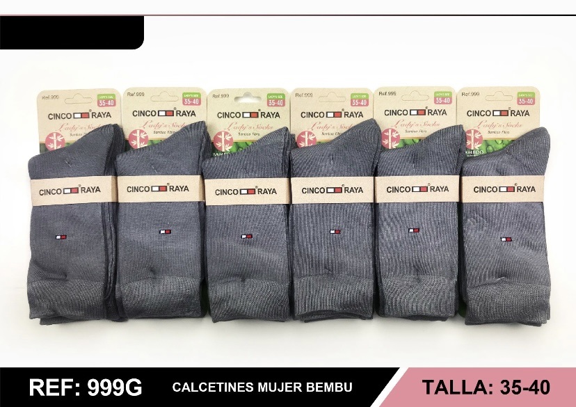 Calcetines Mujer Grises Moda al Por Mayor