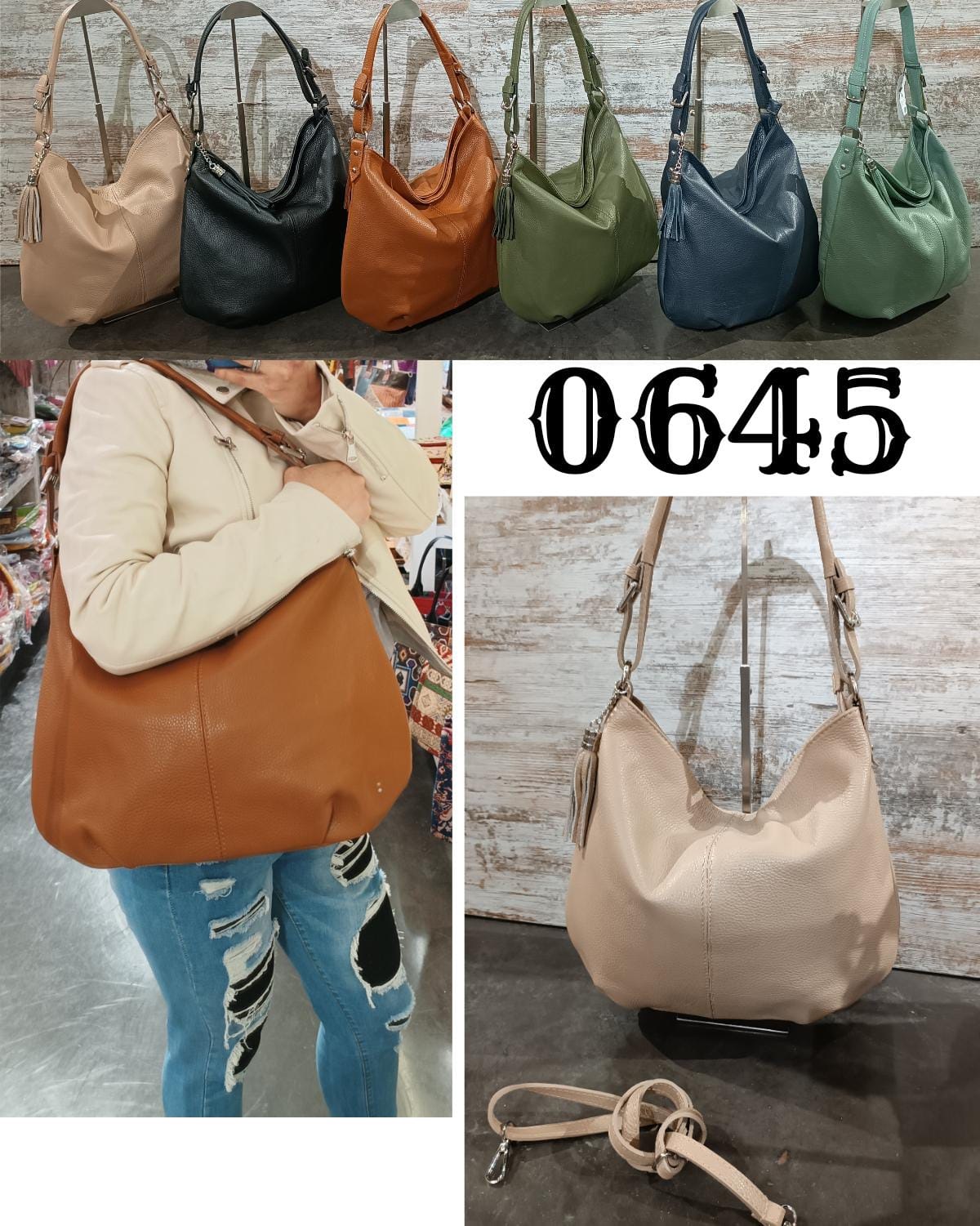 Shopper Redondo Piel Moda al Por Mayor