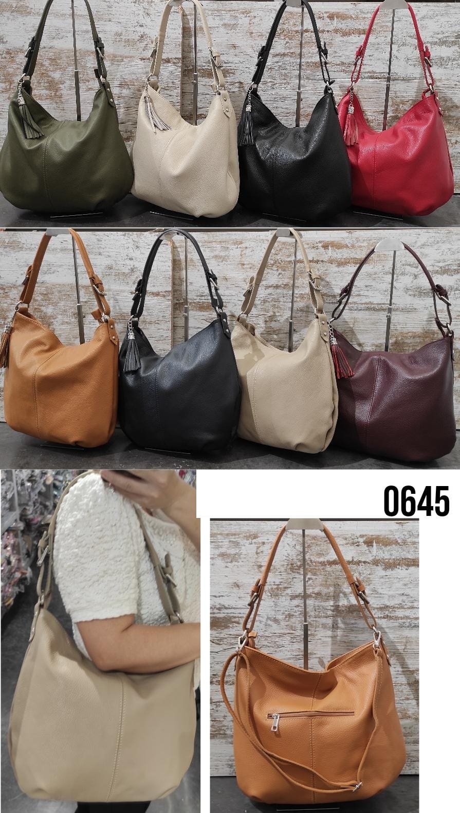 Shopper Redondo Piel Moda al Por Mayor